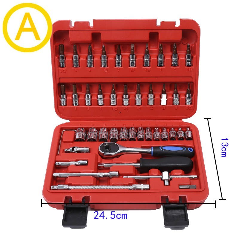 Multifunction Car Toolbox Maintenance Kit Tools Box Spanner Kereta ...