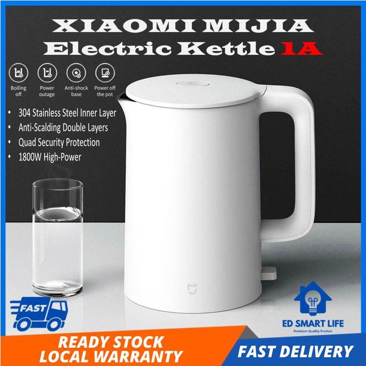 Xiaomi Mijia Electric Kettle 1A 304 Stainless Steel 1.5L Dual Layer ...