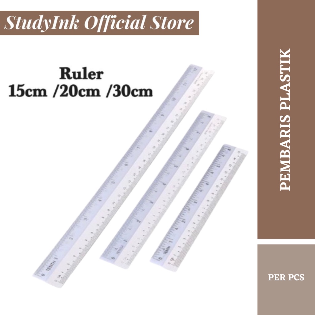 PLASTIC STRAIGHT RULER / PEMBARIS PLASTIK 15CM/ 20CM/ & 30CM | Shopee Malaysia