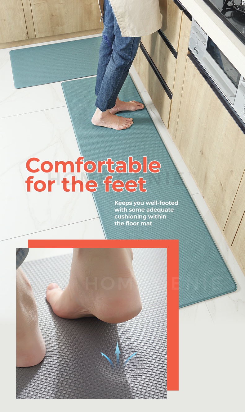 Kitchen Mat Oil Spill Proof Thick Floor Mat Kitchen Carpet Kitchen Anti ...