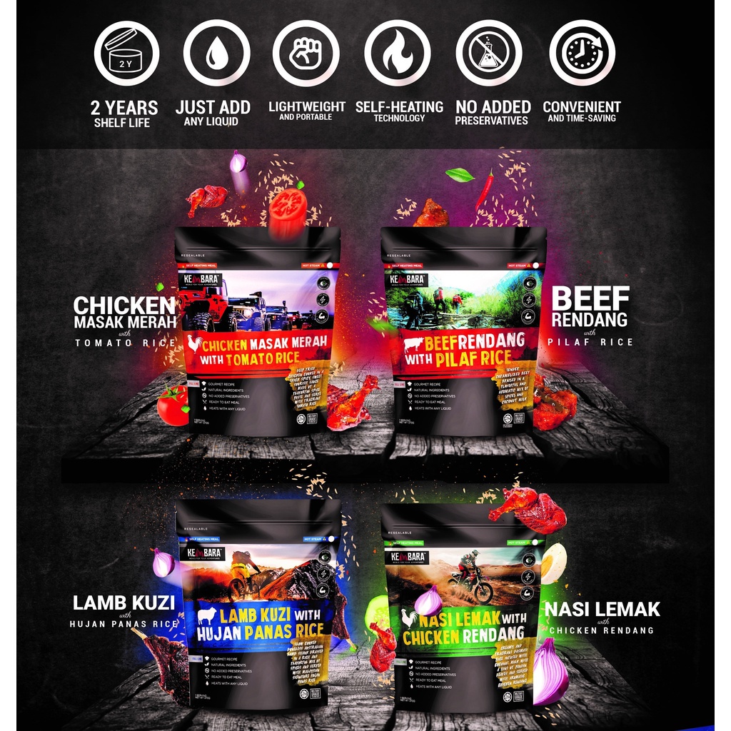 KEMBARA MEALS (Lamb Kuzi, Chicken Masak Merah, Beef Rendang, Nasi Lemak ...