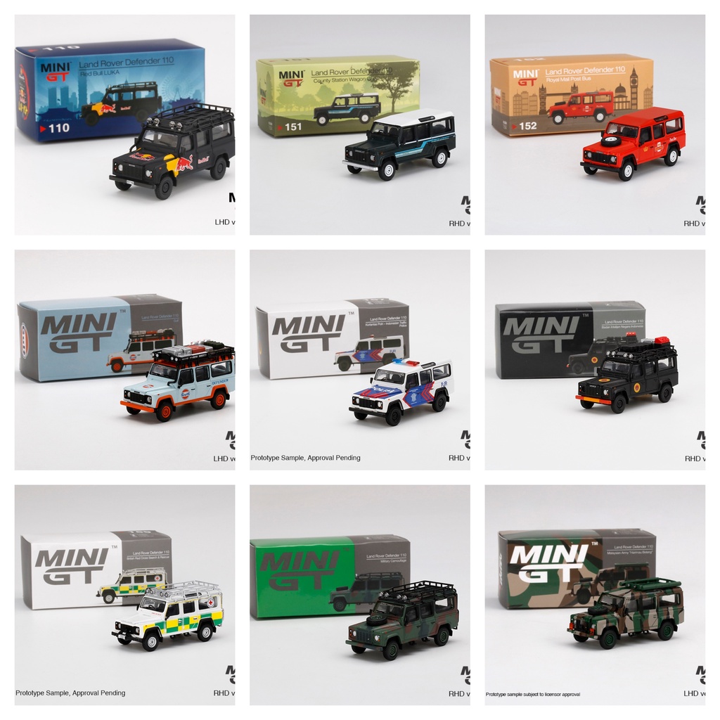 Mini GT Land Rover Defender 110 (151 County Wagon / 157 POLRI / 158 ...