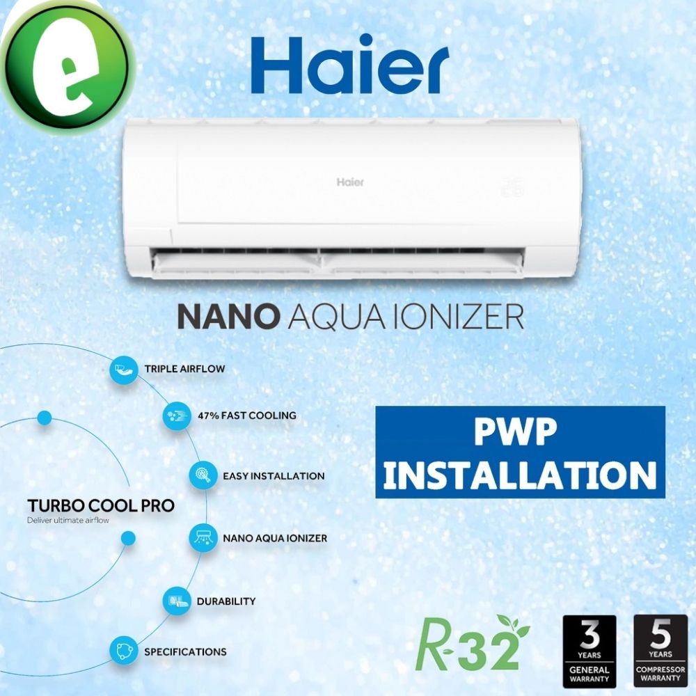 Haier Non-Inverter Air Conditioner - R32 Refrigerant | Shopee Malaysia