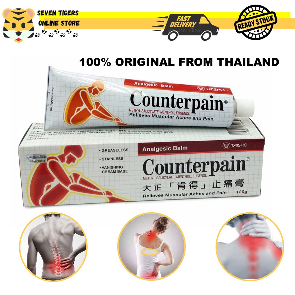 (Ready Stock) Counterpain Analgesic Balm Thailand -120G HOT and COOL ...