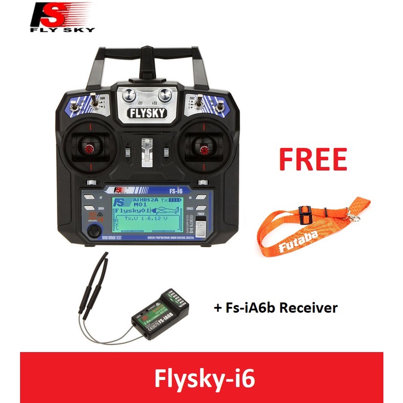 (Local Stock) Flysky FS i6 Remote Controller 2.4Ghz 6 channel digital ...