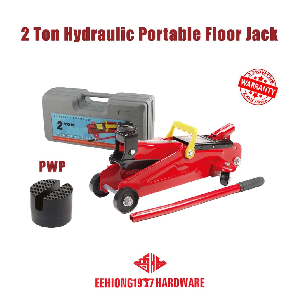 2 Ton Hydraulic Portable Floor Jack With Box Repair Jack Car Heavy Duty ...