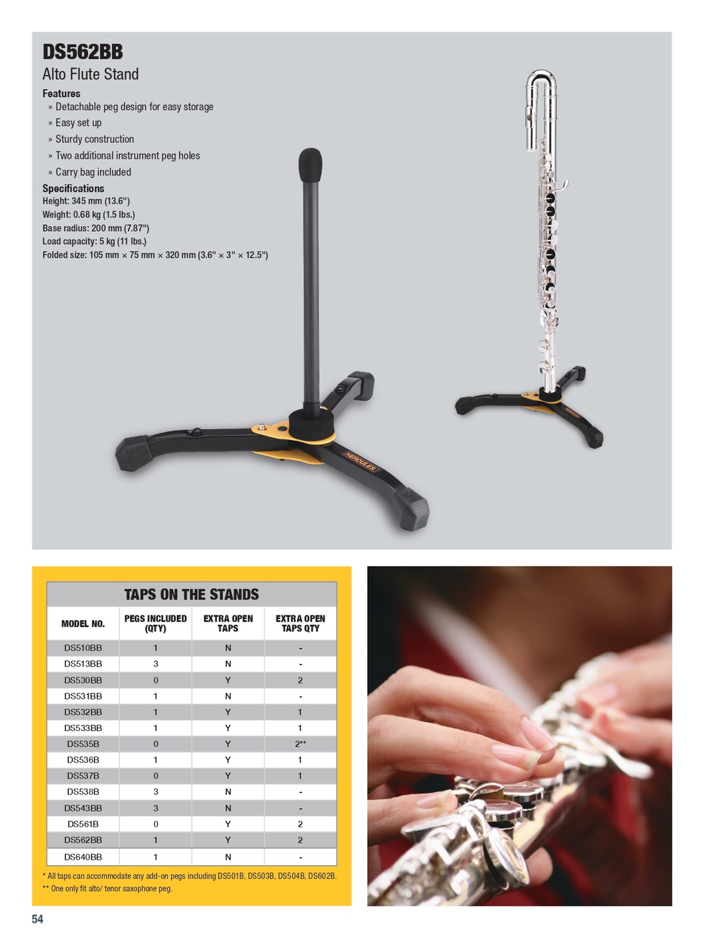 HERCULES stand Hercules DS640BB Flute/Clarinet Stand HERCULES Flute ...