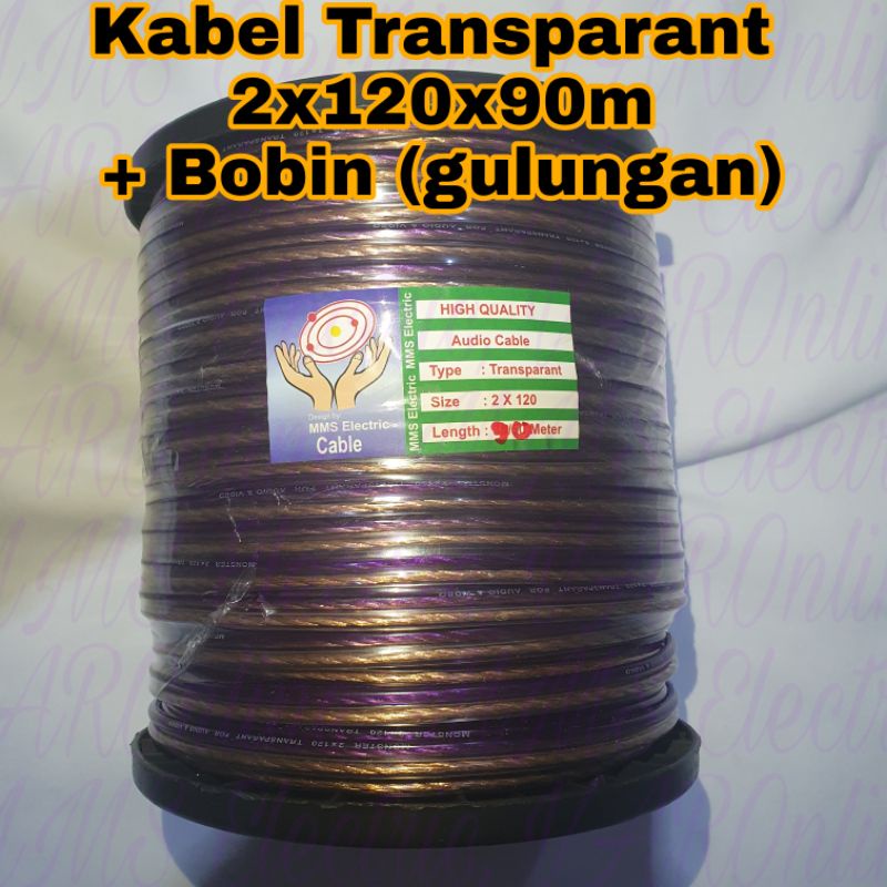 Transparent Cable 2x120x90m + Bobin (roll) | Shopee Malaysia