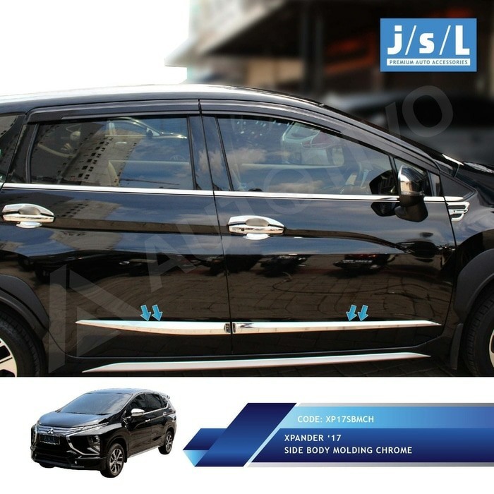 List of Chrome Side Doors JSL Side Body Molding Mitsubishi Xpander ...
