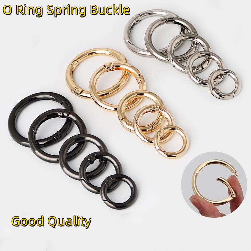 Round Buckle Metal Spring Coil Open Ring Key Ring Metal Ring Spring ...