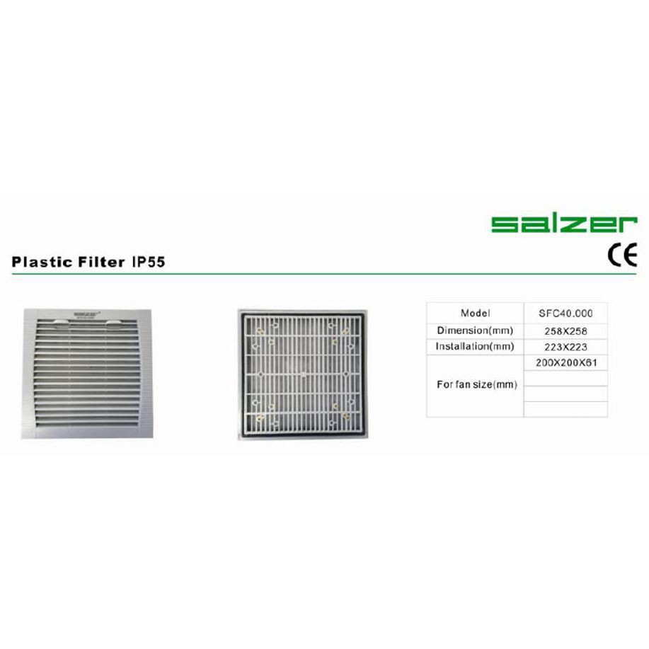 SALZER Ventilation filter / fan filter / dust filter / panel filter ...