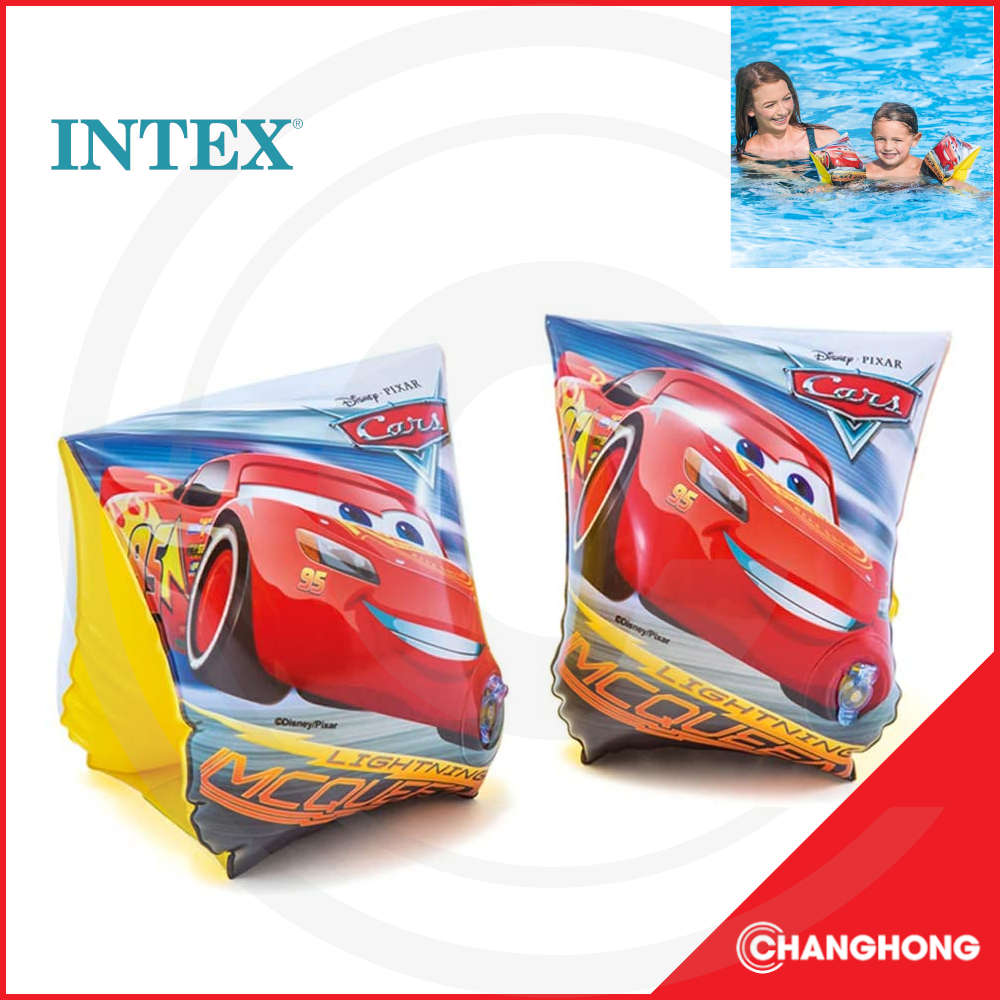 Intex 56652EU Disney Cars Lightning McQueen Inflatable Swimming Arm ...