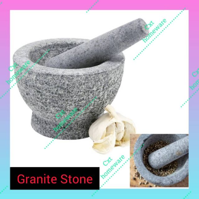 [RAYACO] High Quality Stone Mortar & Pestle / Lesung Batu /Guacamole ...