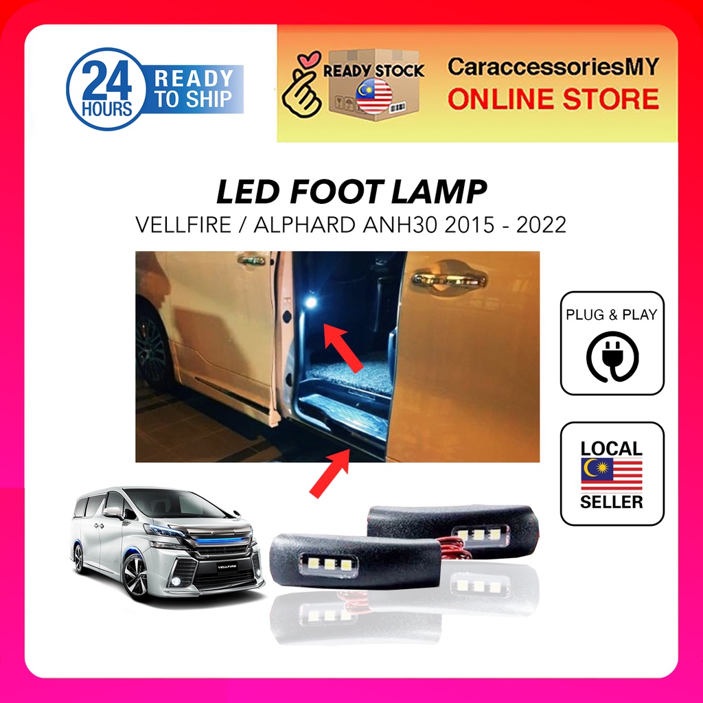 Toyota Alphard Vellfire handrail Welcome Light agh30 anh30 2015 2019 ...