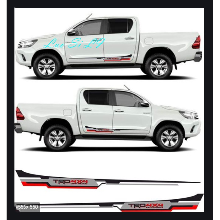 CAR BODY STICKER FOR VIGO REVO ROCCO HILUX TRD LSUZU FORD MITSUBISHI ...