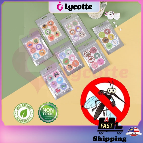 LYCOTTEᵐʸ Anti Mosquito Repellent Patch Baby Kids Natural Plant Based ...