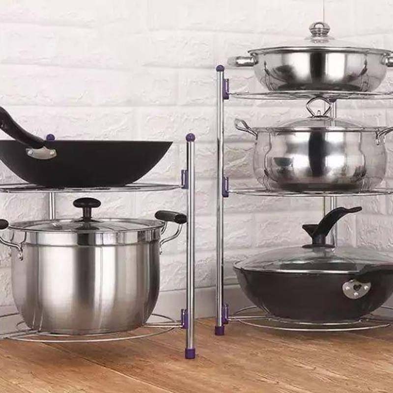 🔥[HOT ITEM]🔥 3 LAYER STAINLESS STEEL KITCHEN RACK STORAGE PAN | RAK ...