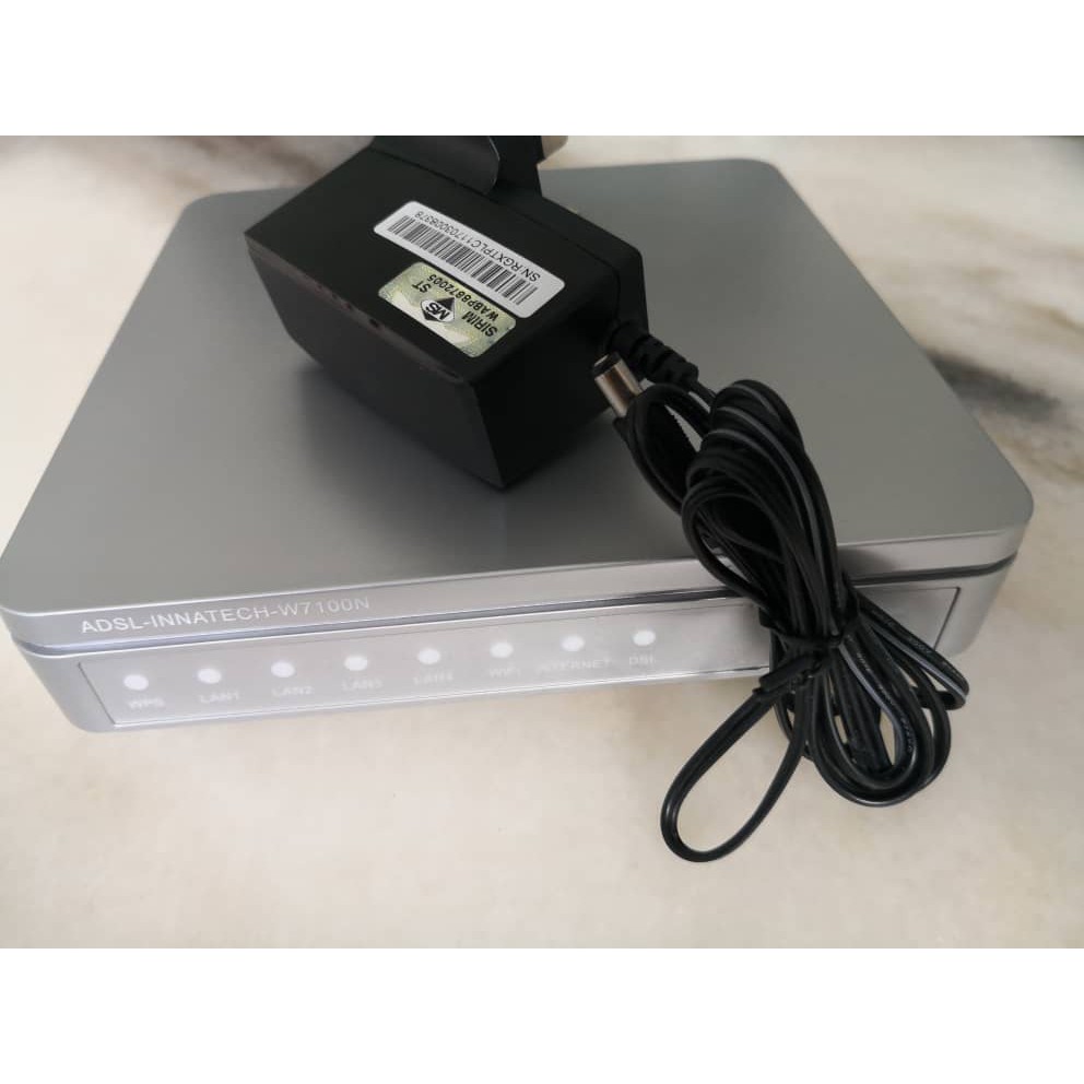 ***USED*** Streamyx Wireless Innacom ADSL 2+ Innatech W7100N MODEM ...