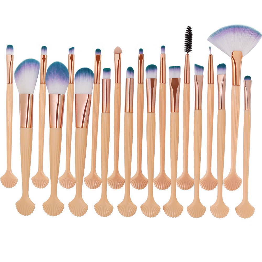 [Malaysia Ready Stock] Sea Shell Design 20 Pcs Makeup Brush Set ...