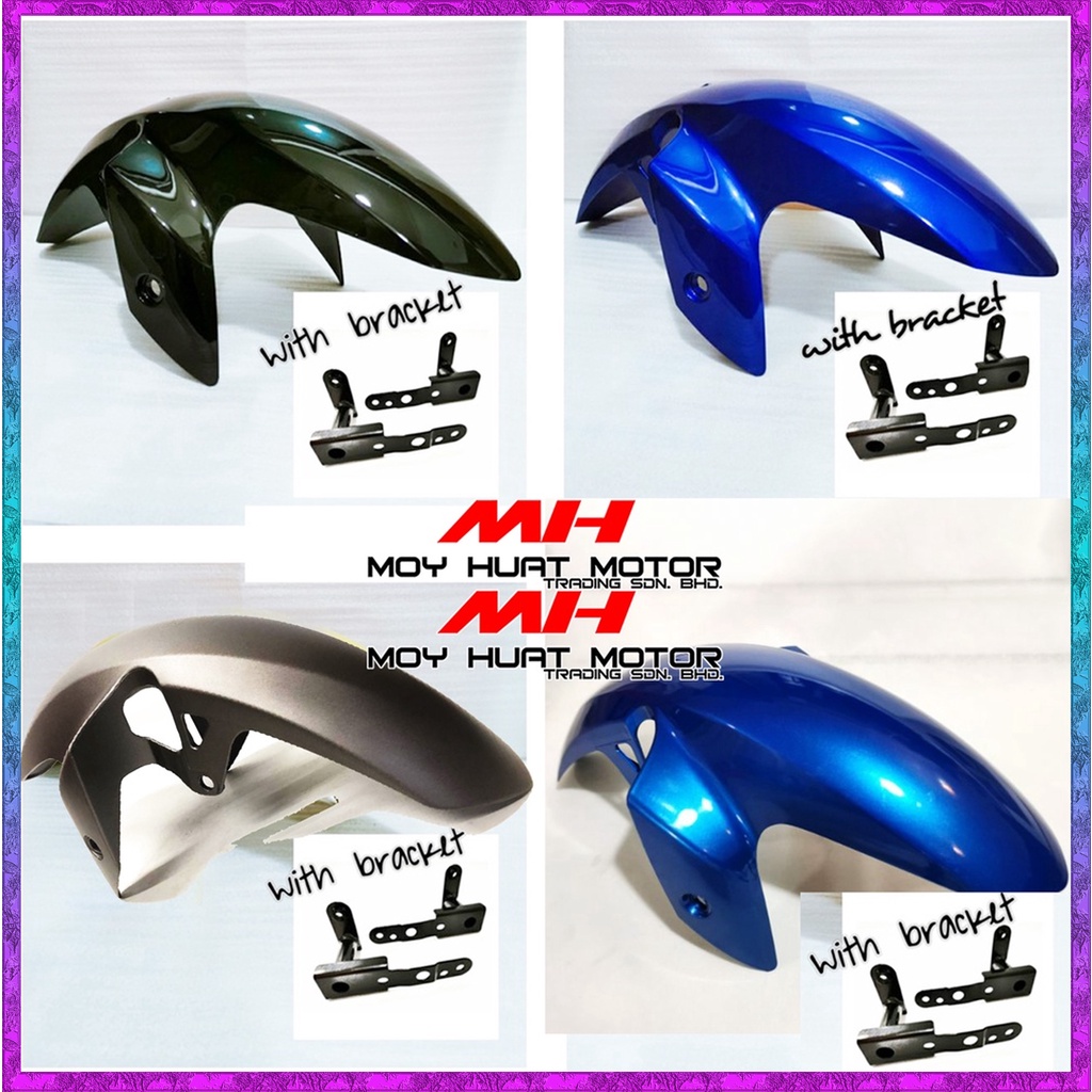 FREE BRACKET!! Yamaha Y15ZR v2 Mudguard Front Fender V2 With Bracket Set To Covert Y15ZR V1 to ...