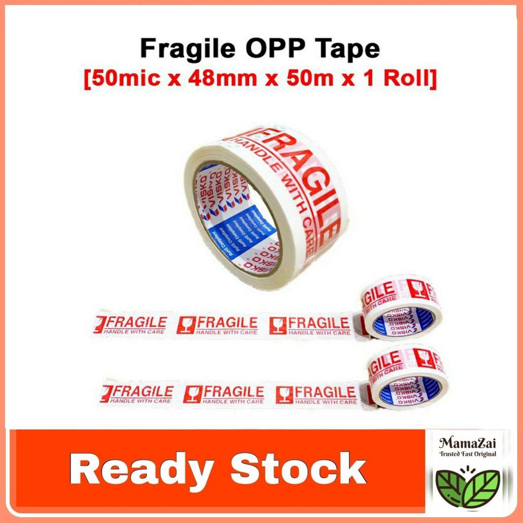 PROMOS!!! Fragile OPP Tape 48mm x 50m 🔥Ready Stock🔥 | Shopee Malaysia