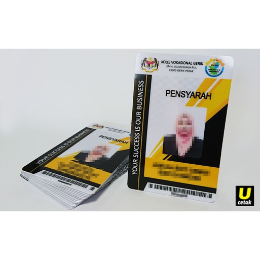 PVC ID Card / ID Card Custom | Shopee Malaysia