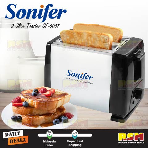 Stainless Steel 2 Slices Pop Up Toaster Bread Automatic Grill Machine ...