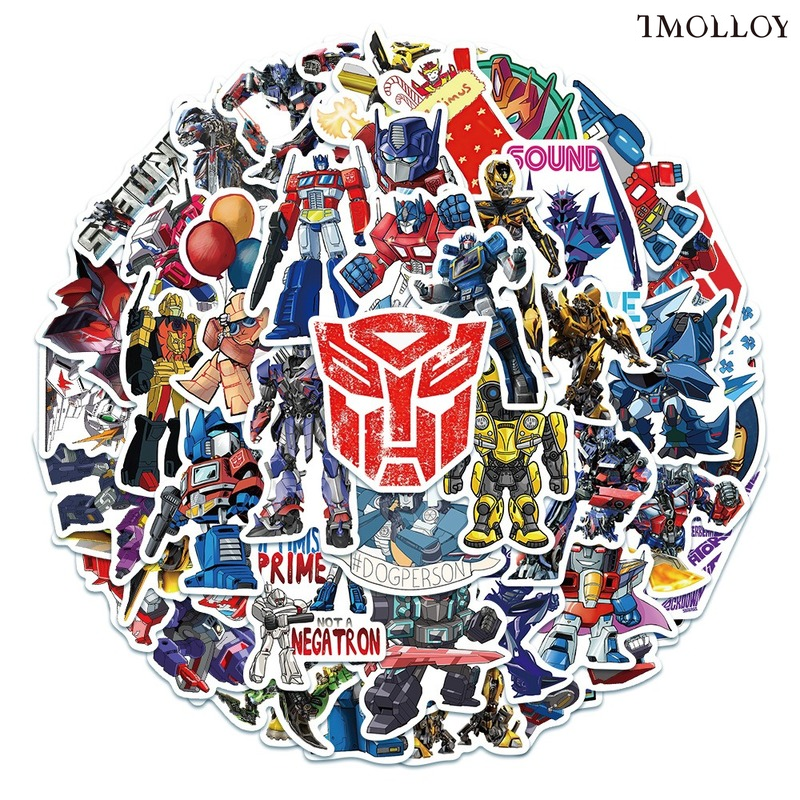 [T] 50Pcs/Set Transformers Optimus Prime Stickers Waterproof Stickers ...