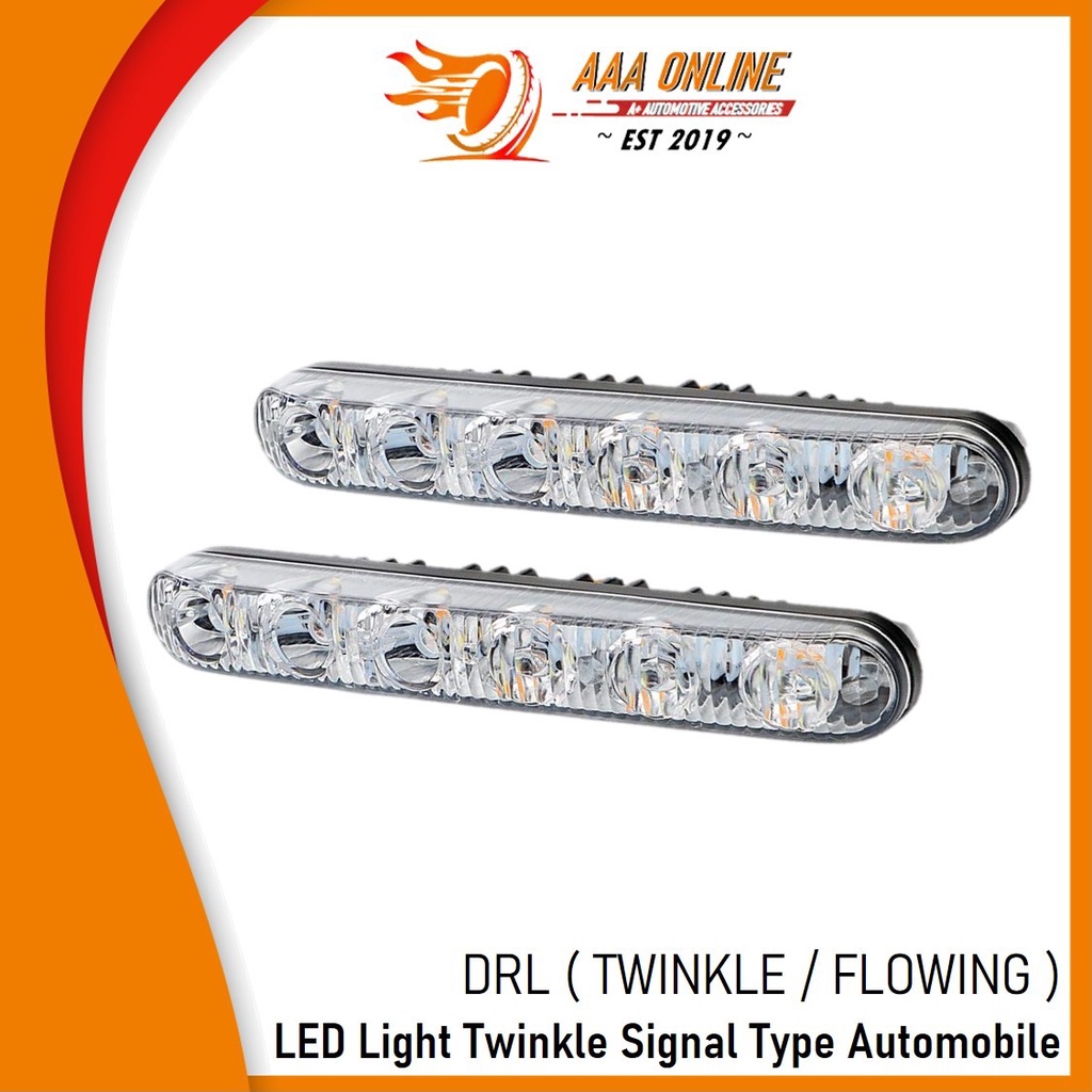 Car LED Light Twinkle Signal Type Automobile Safety Day Light DRL( Non ...