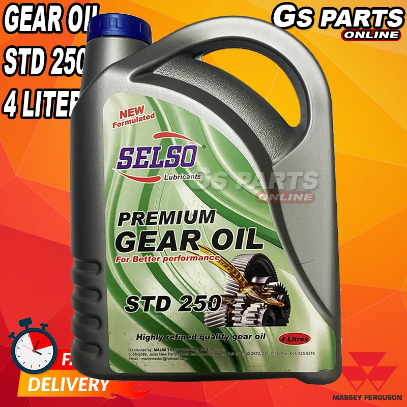 🚜GEAR OIL SELSO STD 90/140/250/300 4 LITER | GS PARTS (GEAR OIL INI ...