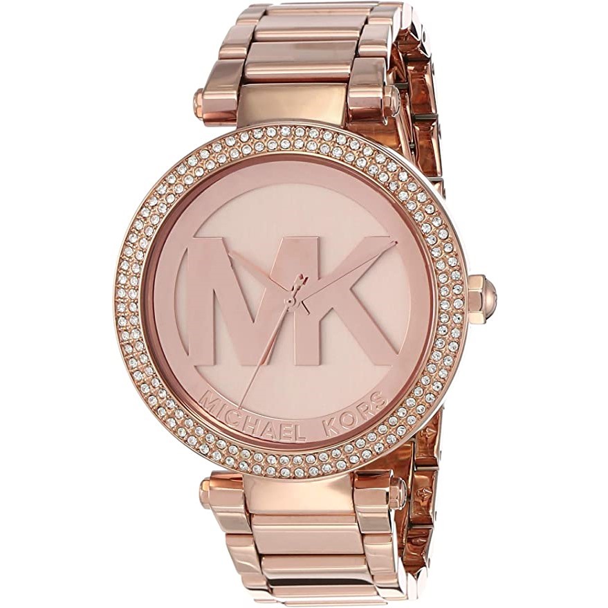 Authentic Michael Kors Women Parker Dial Signature MK Word Watch MK5865 ...