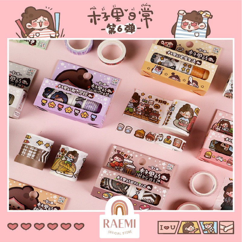 [Raemi's Journal手账现货]🇲🇾 木子里MuZiLi 新款第6弹和纸胶带贴纸 6 Series Journal Washi ...