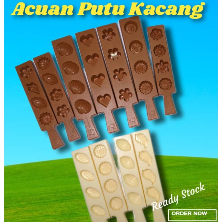 Acuan Putu Kacang Daun Kuih Bangkit Cookie Mold Biskut Raya acuan kuih ...