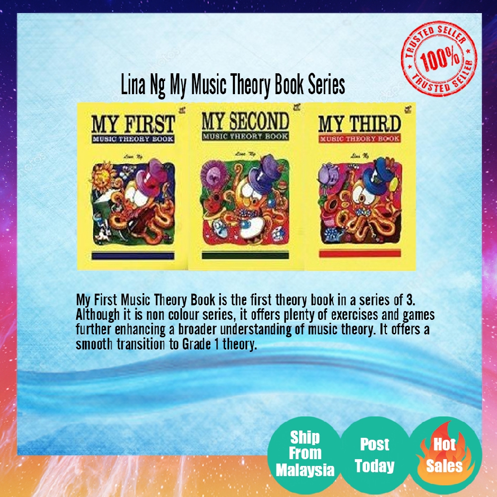 Lina Ng My Music Theory Book My First, My Second, My Third | Shopee ...