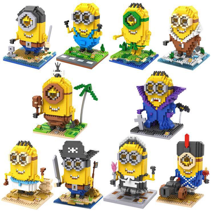 XL Size Minion (LOZ) Diamond Bricks Building Blocks | Shopee Malaysia