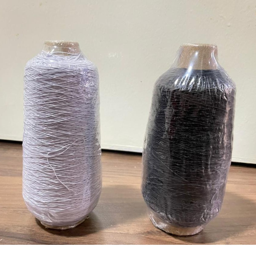 250g Benang Getah Jahit /Elastic Putih,Hitam - Roll | Shopee Malaysia