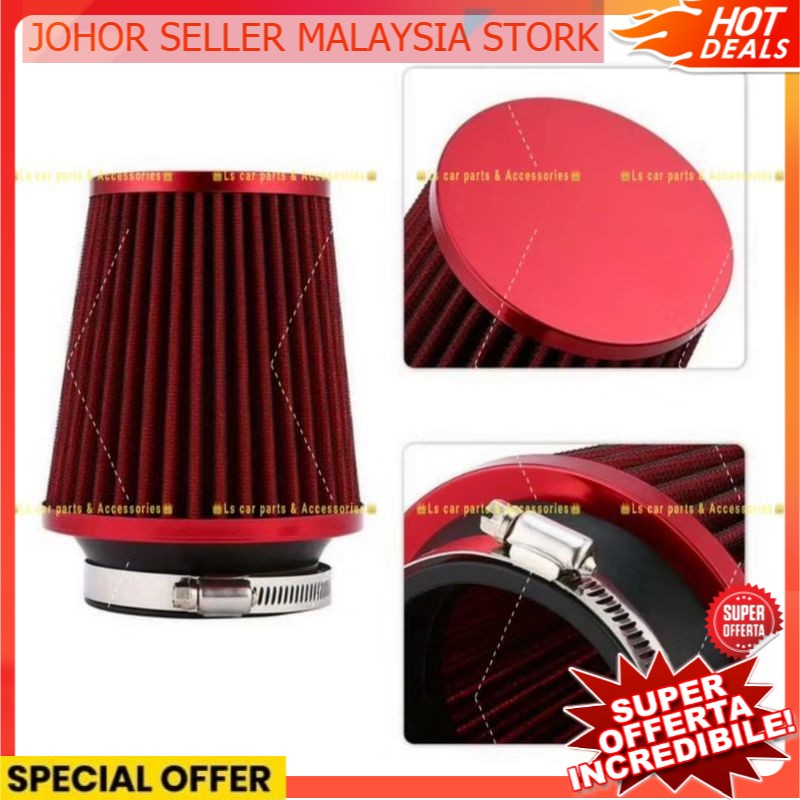 Air Filter Open Pod Super Power Flow Intake Carbon Adapter Kit Intake ...
