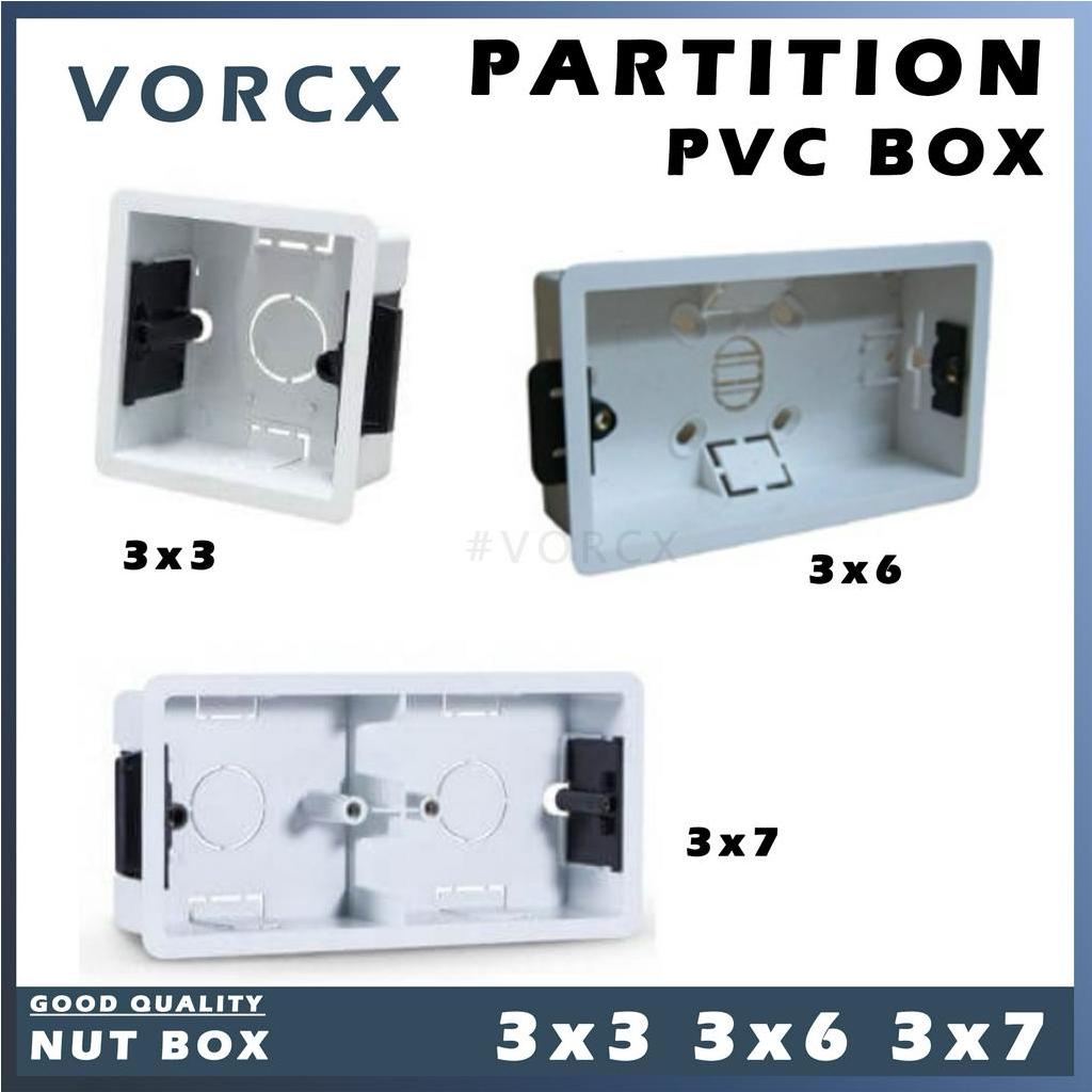 PVC Partition Box 3x3 3x6 3x7 Nut Box | Shopee Malaysia