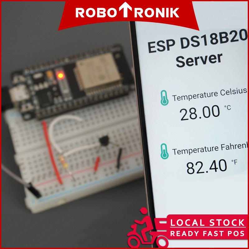 Temperature Sensor DS18B20 IC, Module, Waterproof Probe - 18B20 | Shopee Malaysia