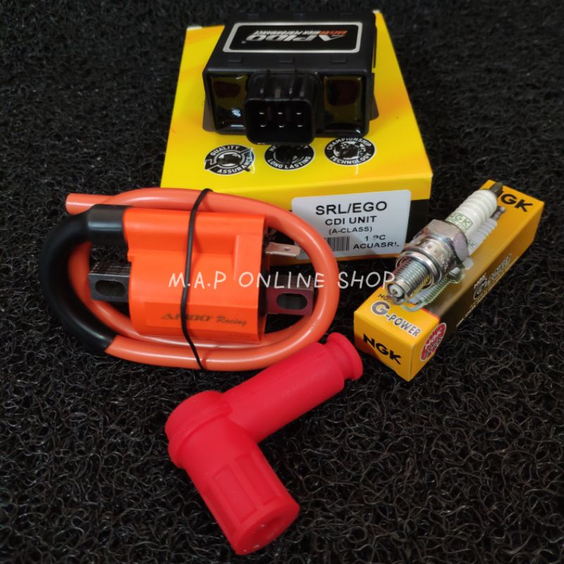 Yamaha Srl110 Lagenda110 Lagenda110Z ZR Ego Cdi + Plug Coil Racing + Plug Racing Ngk + Plug Cap ...