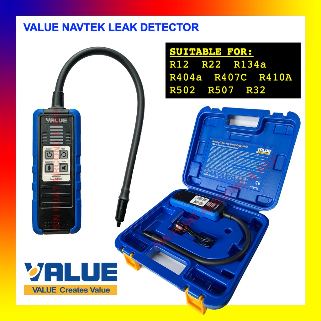 (RECHARGEABLE) VALUE LEAK DETECTOR NAVTEK LEAK DETECTOR VML-1 HANDHELD ...