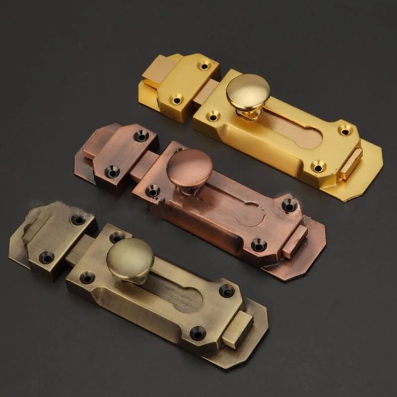 3/4/5 Inch Solid Zinc Alloy Security Dead Bolt, Antique Door Slide ...