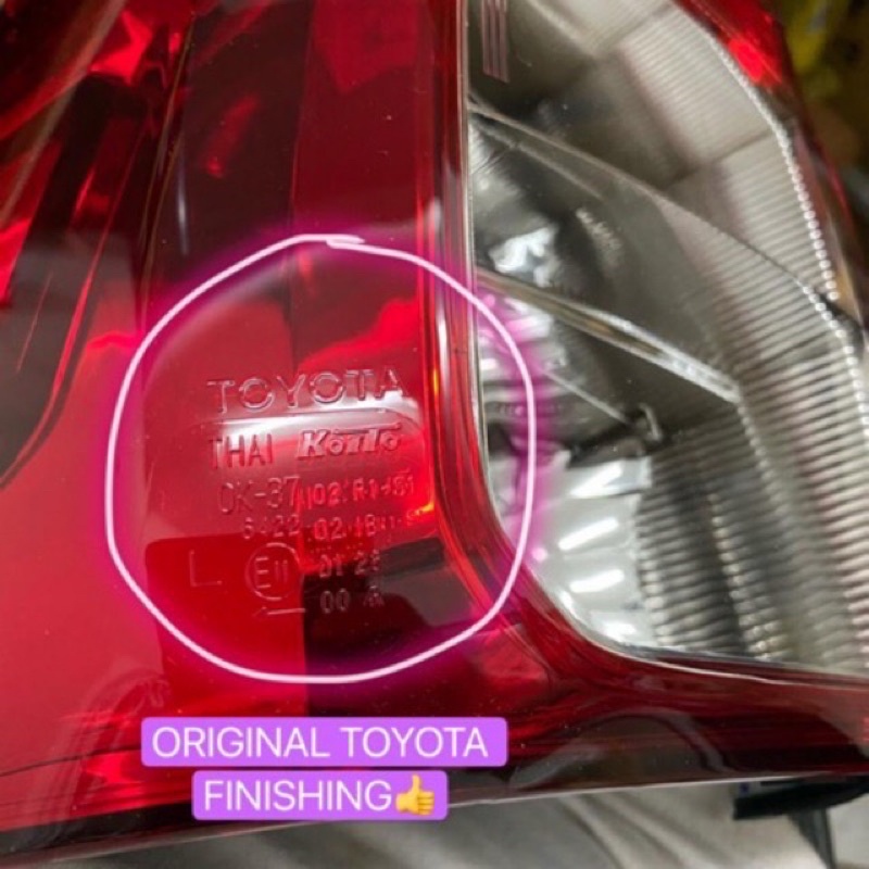 100%ORIGINAL TOYOTA GENUINE PARTS TAIL LAMP NEW (81561-0K261 (LH)/81551 ...