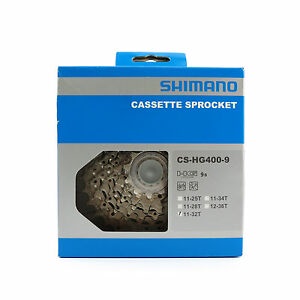 SHIMANO CS-HG400-9SPEED CASSETTE SPROCKET ( ORIGINAL SHIMANO ) | Shopee ...