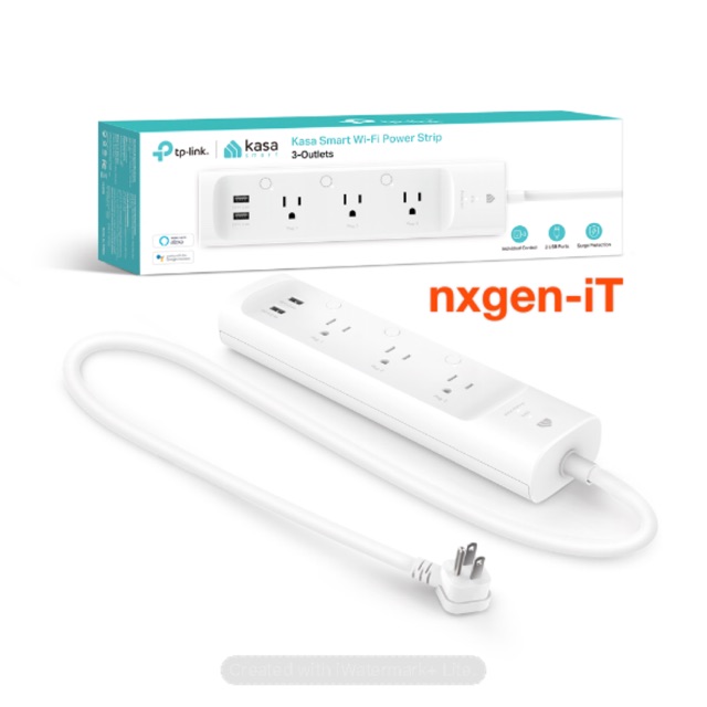 TP-Link KASA KP303 3 Outlets WiFi Smart Strip Power Extension Plug ...
