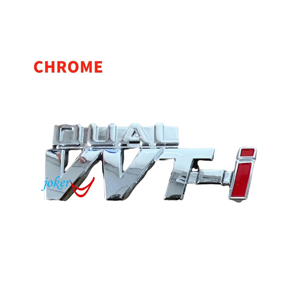 Car 3D DUAL VVT-i VVTi Logo Decal Sticker For PERODUA TOYOTA Car Body ...