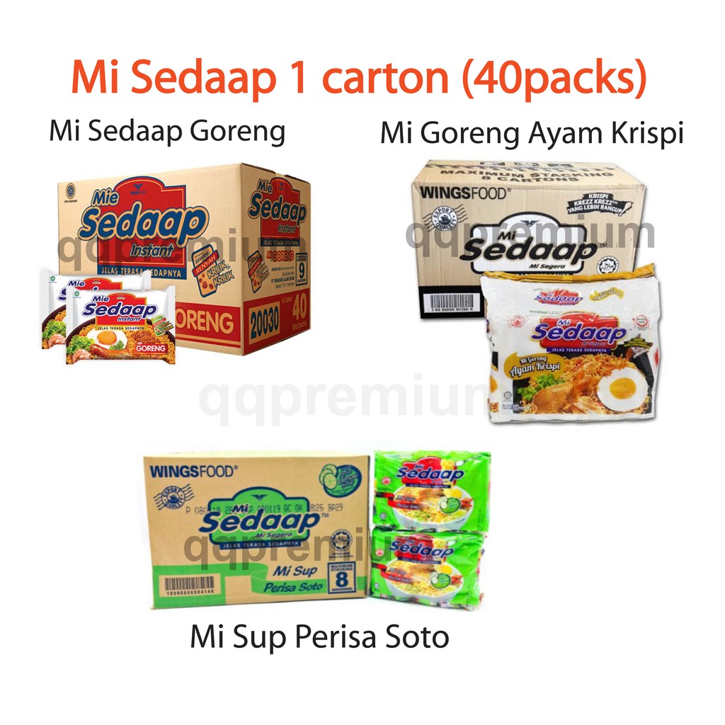 Mi Sedaap 1 carton (40packs) | Shopee Malaysia