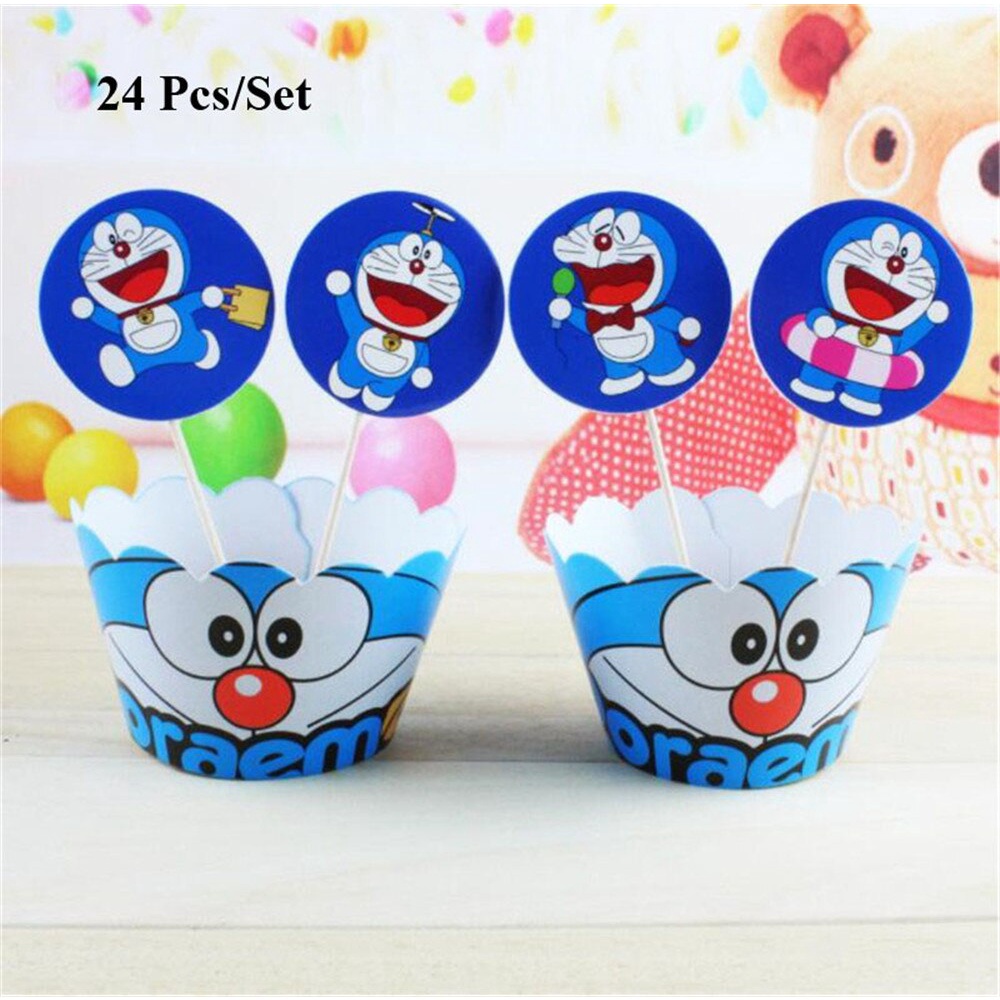 Doraemon theme cake topper Cake Figurines Topper Decoration Doraemon ...
