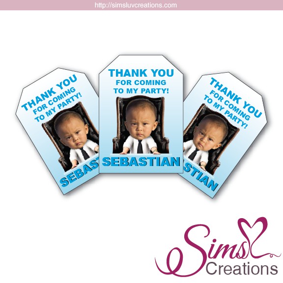 Boss Baby Favor Tags / Thank You Tags (24's/set) | Shopee Malaysia
