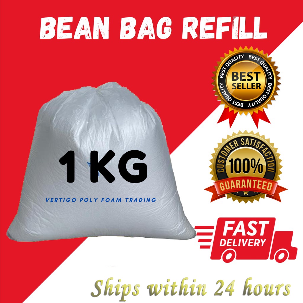🇲🇾 🏆 1kg Biji Kabus Isi Bean Bag Refill Foam Ball Filling Beads Fiber ...